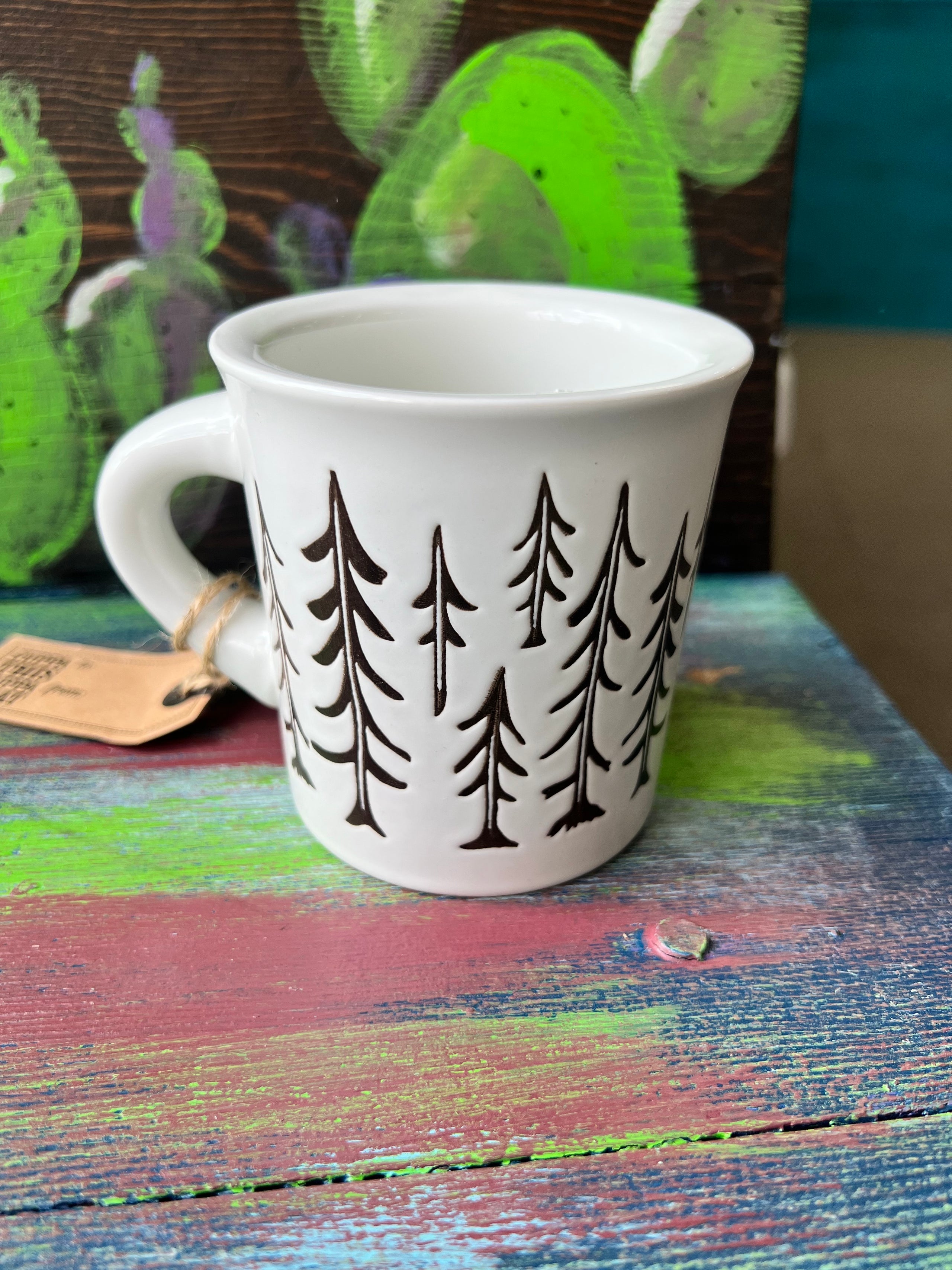 Pine Trees Mug | Blanco Creek Boutique & The Jackalope Coffee Haus